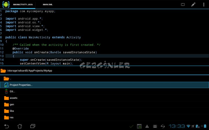 AIDE - Android Java IDE İndir (Android) - Gezginler Mobil AIDE - Android Java IDE İndir (Android) - Gezginler Mobil