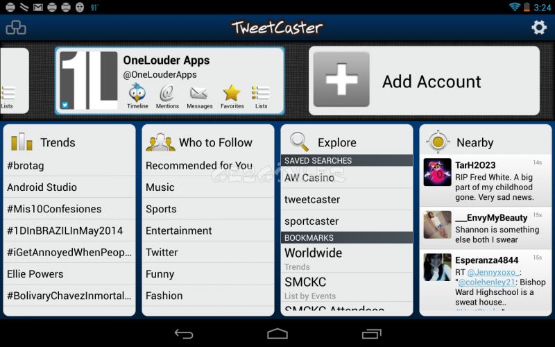 TweetCaster for Twitter İndir (Android) - Gezginler Mobil