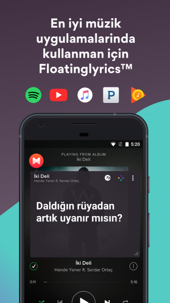 Musixmatch Music Lyrics Player İndir (Android) - Gezginler Mobil