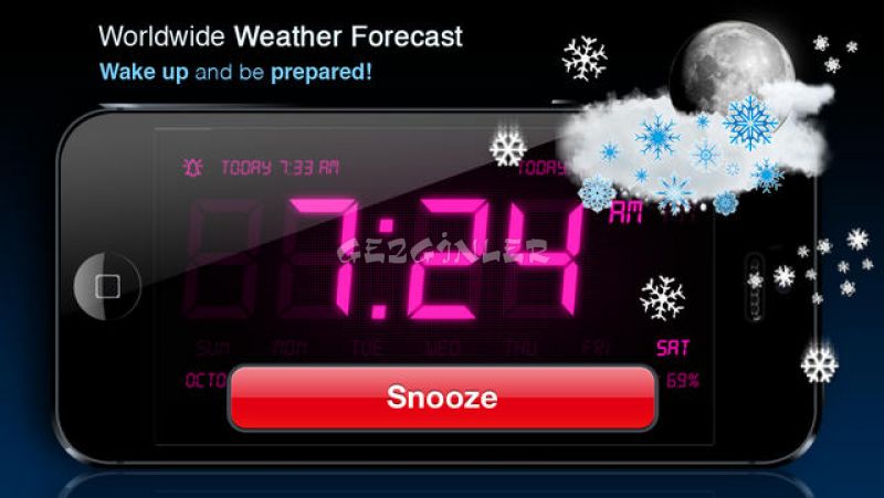 Alarm Clock HD - Free İndir (iPhone ve iPad) - Gezginler Mobil