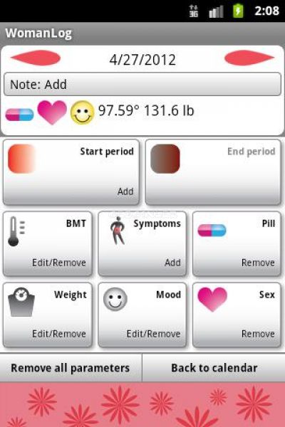 WomanLog Takvim İndir (Android) - Gezginler Mobil